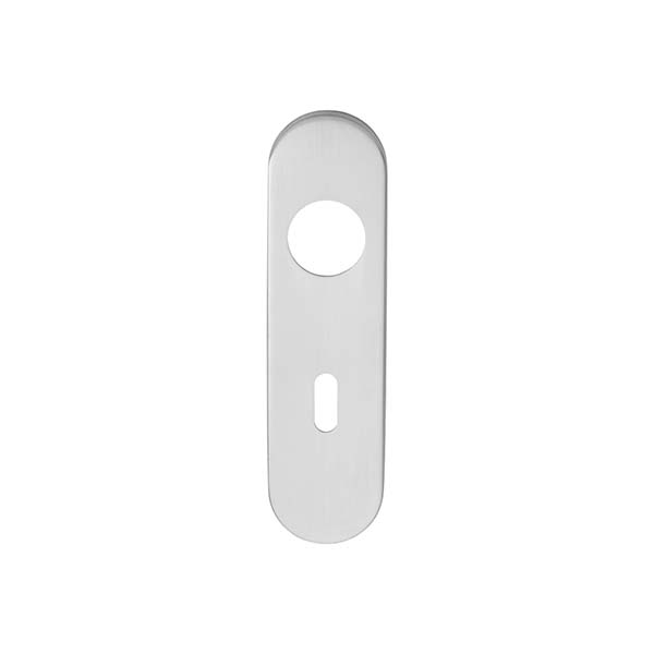 Keyhole Backplate - Radius - Satin Stainless Steel | Welling UK