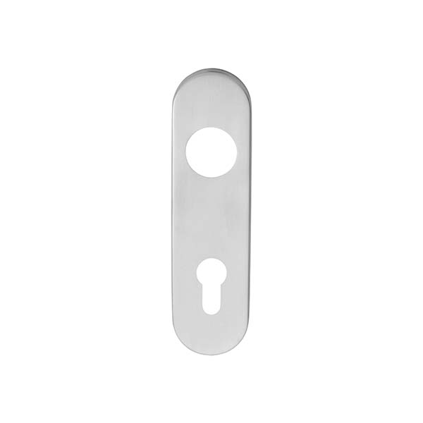 DECO Lever Handle - Euro Profile - 72mm - Radius Backplate - Satin ...